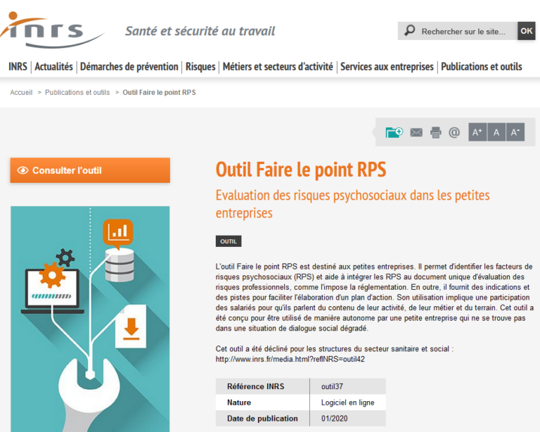 Les outils de diagnostic des RPS - AIO Sante